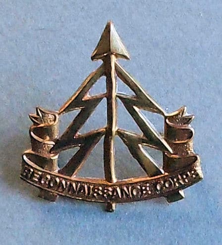 Reconnaissance Corps Cap Badge 1941 - 1946 - Intriguing History